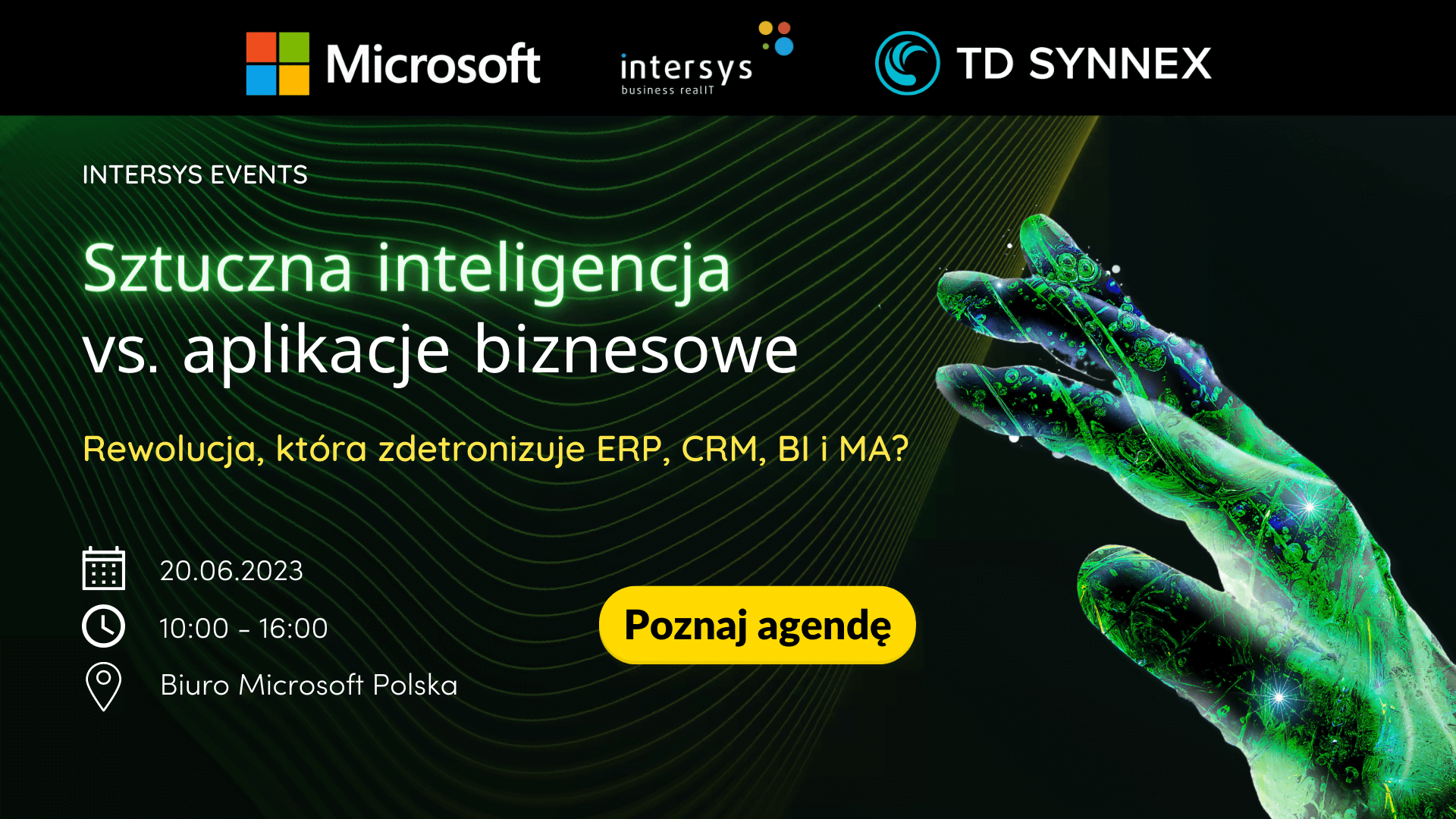 Intersys Events: Sztuczna inteligencja vs aplikacje biznesowe. Rewolucja, która zdetronizuje ERP ...